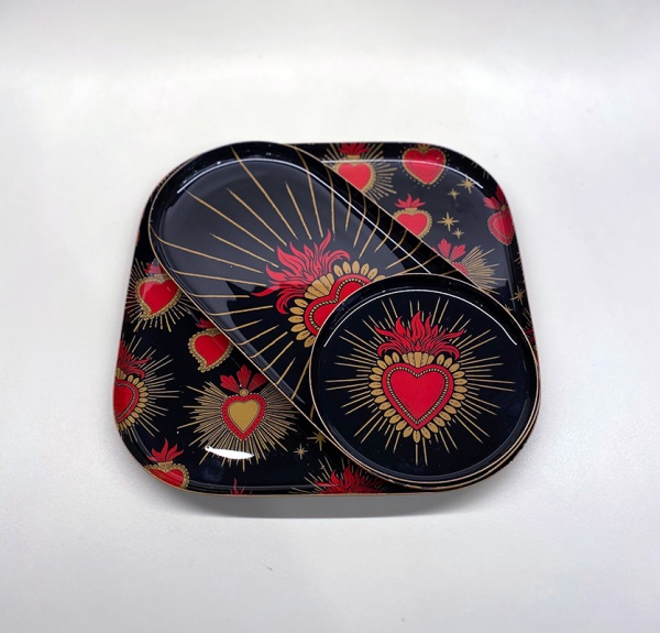 Set de 3 plateaux Ex voto - Temerity Jones